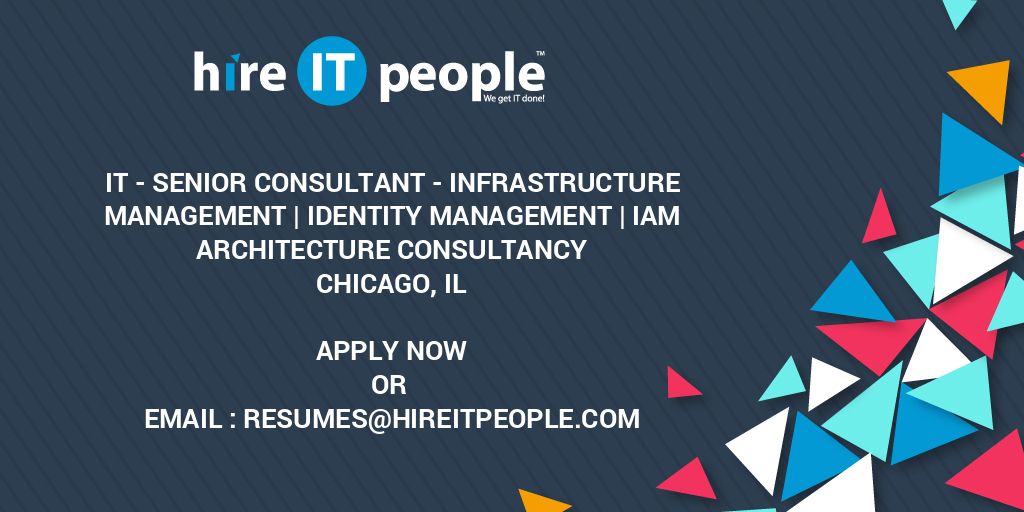 IT - Senior Consultant - Infrastructure Management | Identity ...