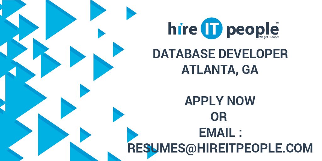 Database Developer - Hire IT People - We get IT done
