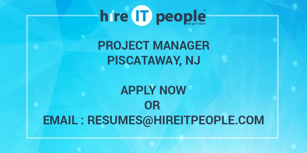 Project Manager - Hire IT People - We get IT done