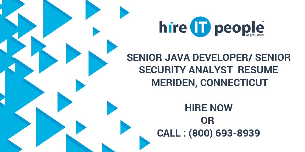 Senior Java Developer/Senior Security Analyst Resume Meriden ...