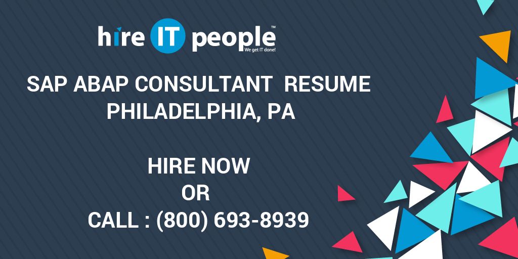 SAP ABAP Consultant Resume Philadelphia, PA - Hire IT People - We get ... SAP ABAP Consultant Resume Philadelphia, PA - Hire IT People - We get ...