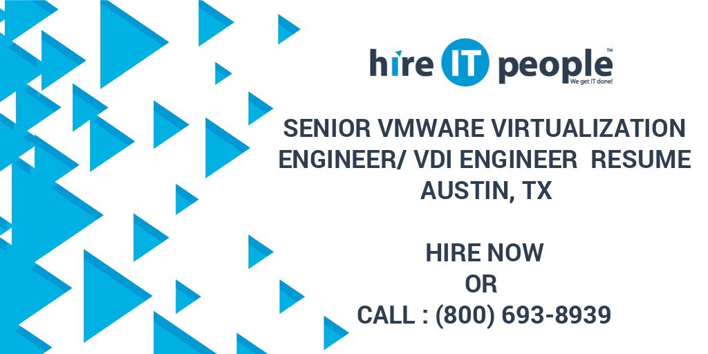 Senior VMware Virtualization Engineer/VDI engineer Resume Austin, TX ... Senior VMware Virtualization Engineer/VDI engineer Resume Austin, TX ...