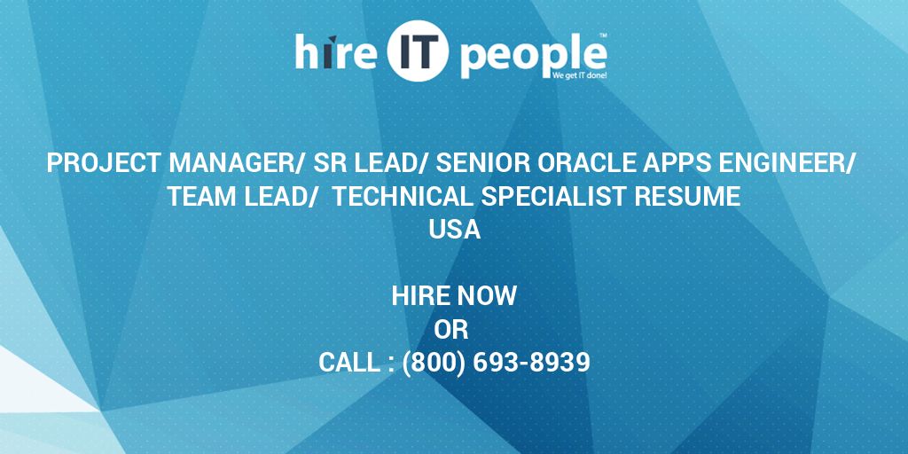Sr oracle ebs program manager - lasopallc
